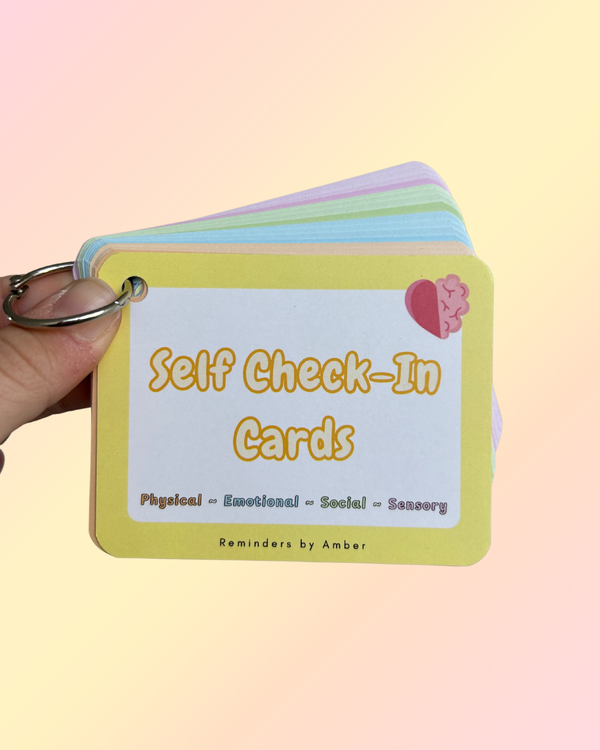 Self Check-In Cards – Reminders by Amber