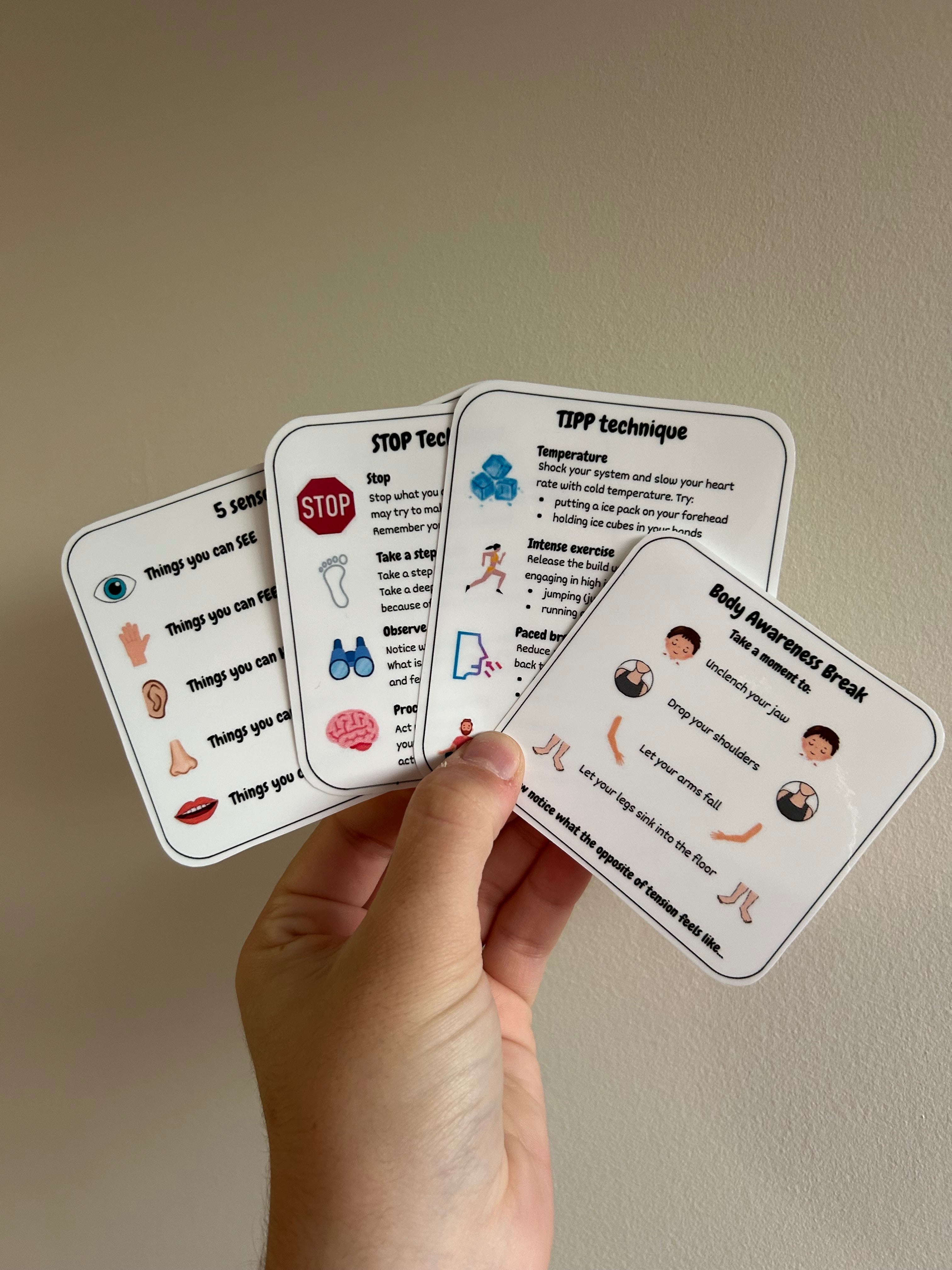 Coping Strategy Stickers – Reminders by Amber