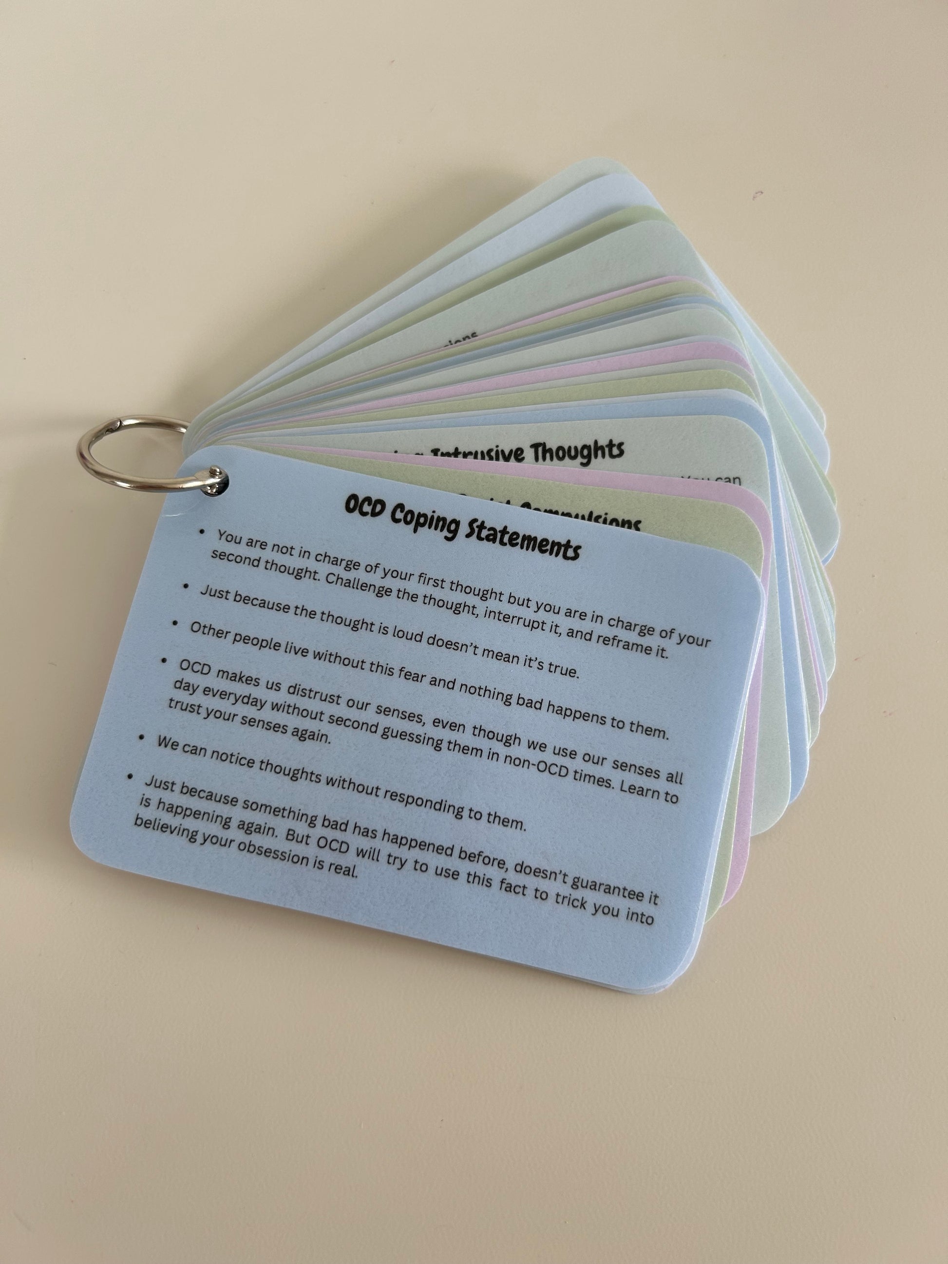 OCD Strategy Cards – Reminders by Amber