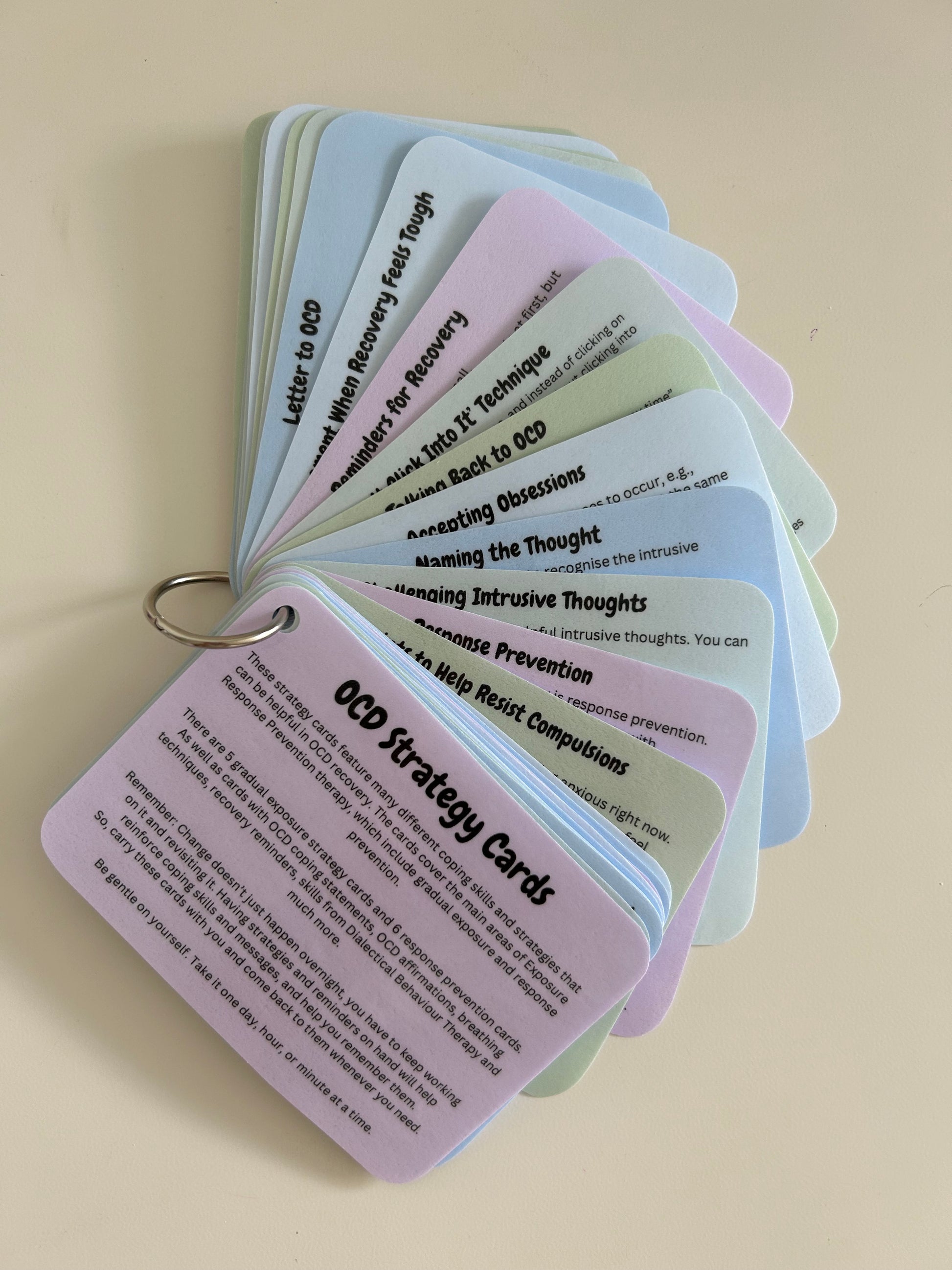 OCD Strategy Cards – Reminders by Amber